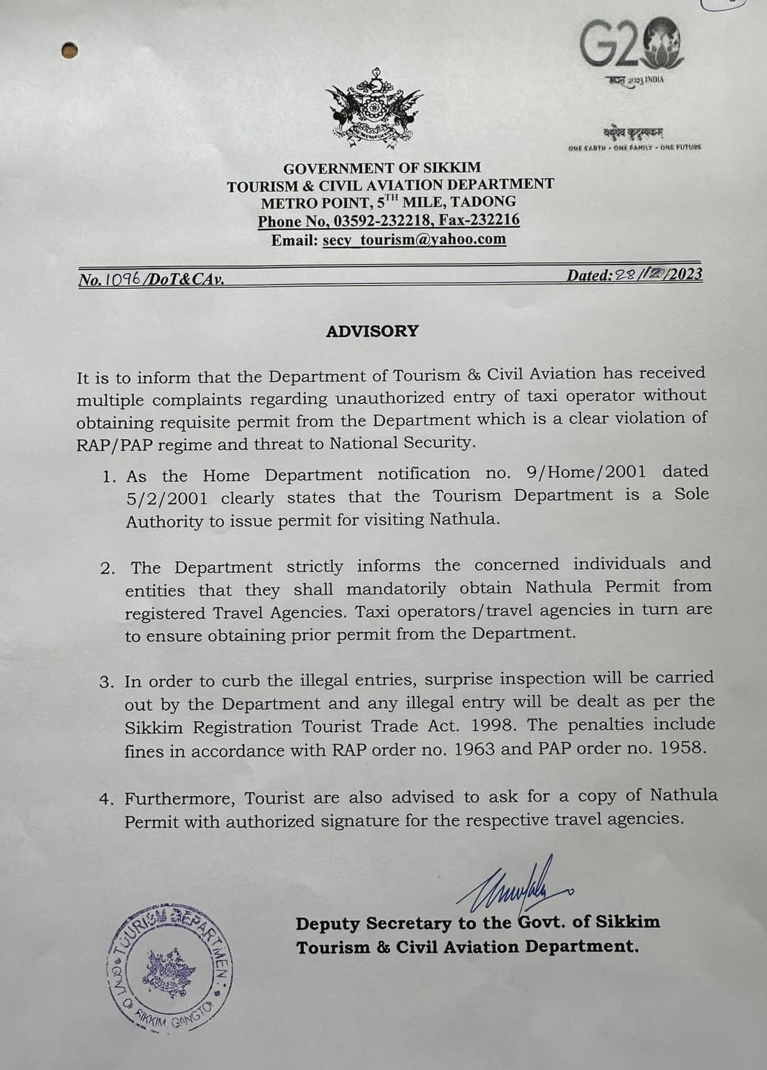 Welcome to Sikkim Tourism - Official Website of Department of Tourism ...