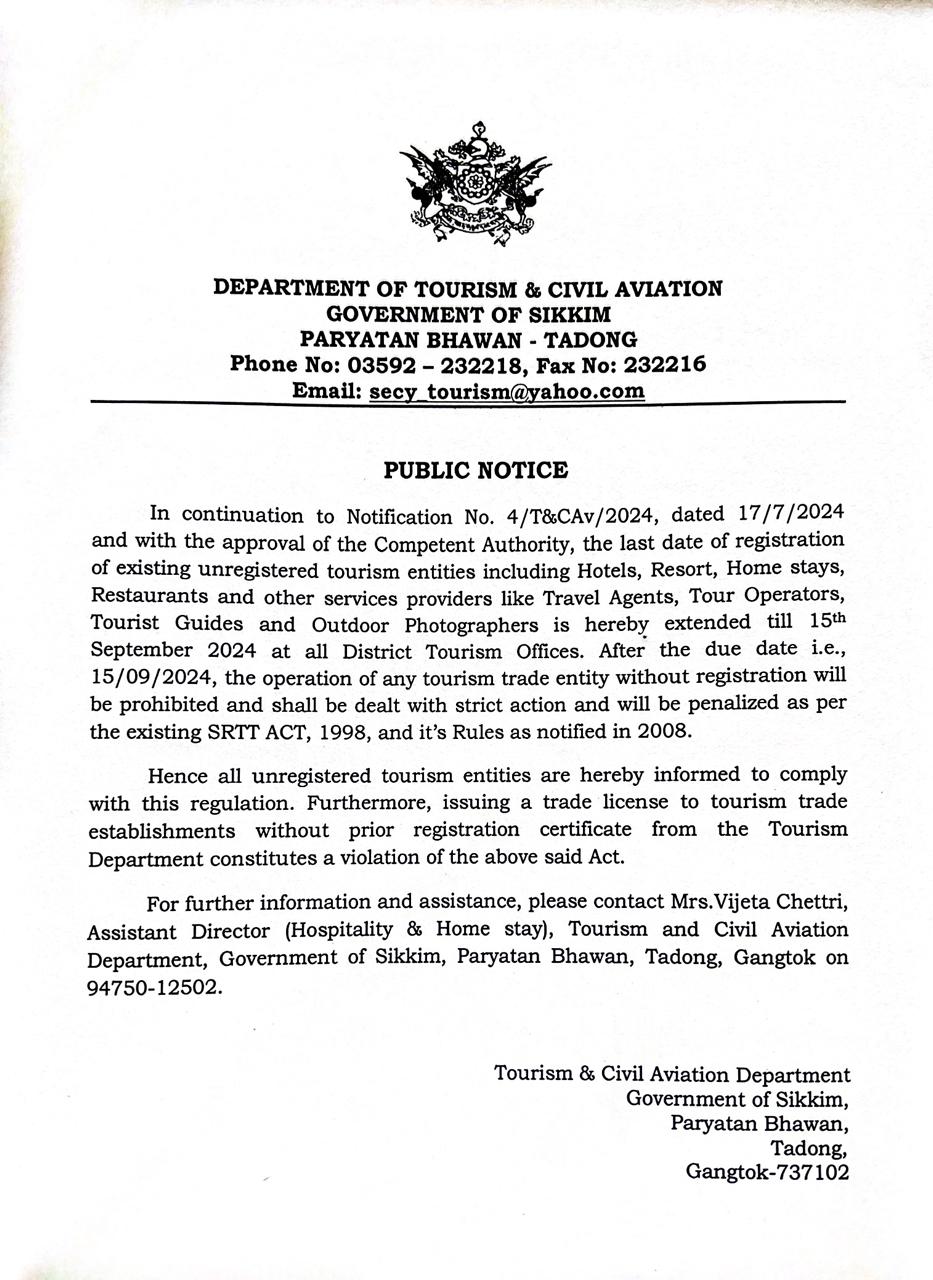 Welcome to Sikkim Tourism - Official Website of Department of Tourism ...